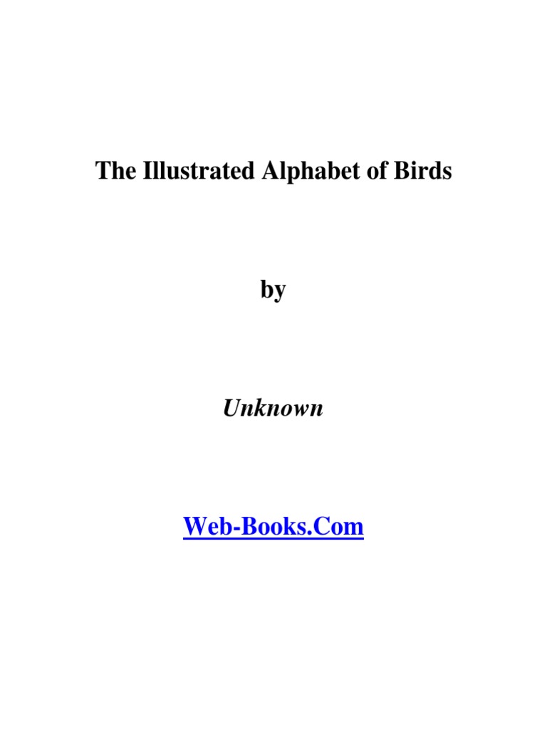 The Illustrated Alphabet of Birds | PDF | Copyright | Birds