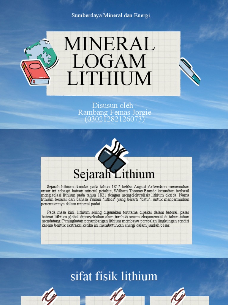Mineral Logam Lithium | PDF | Sains & Matematika