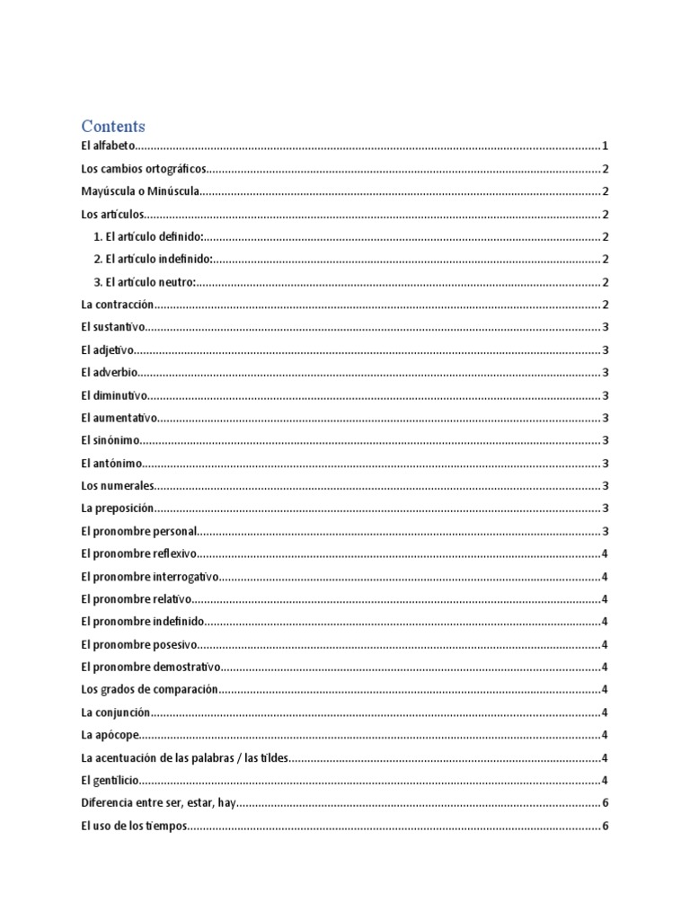 Gramática Española | PDF | Adjetivo | Sustantivo