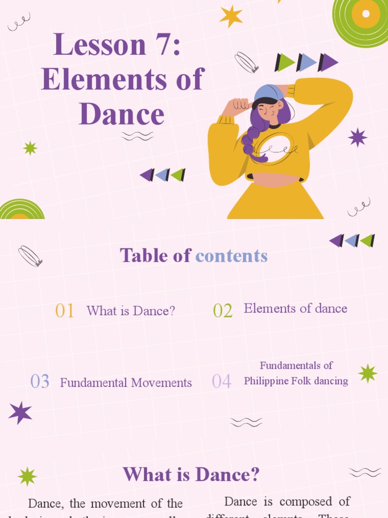 Elements of Dance and Fundamental Movements | PDF | Dances