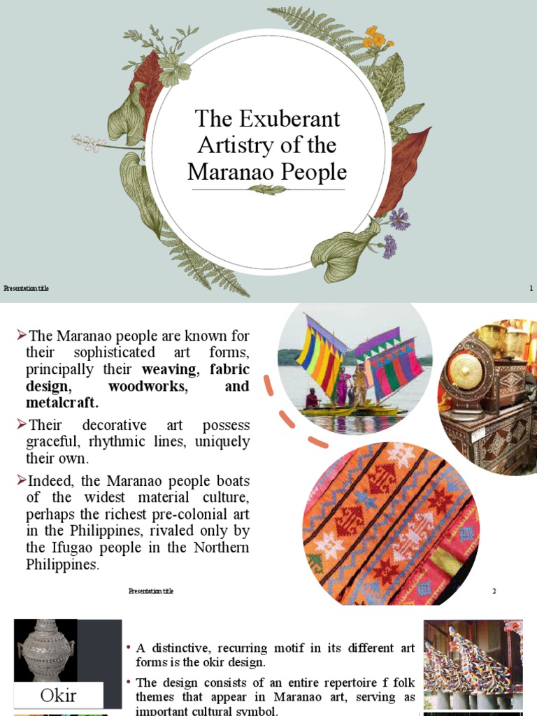 Maranao Okir Art and Culture Overview | PDF