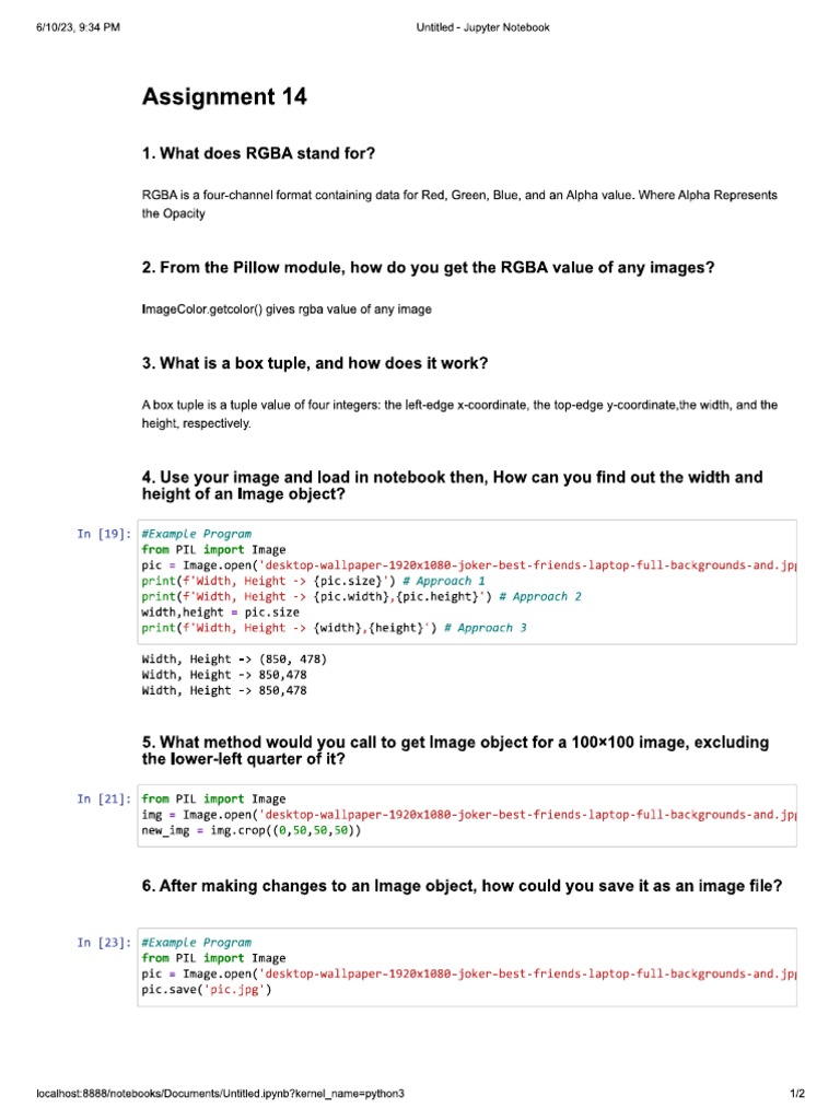 PythonBasic Assignment14 | PDF