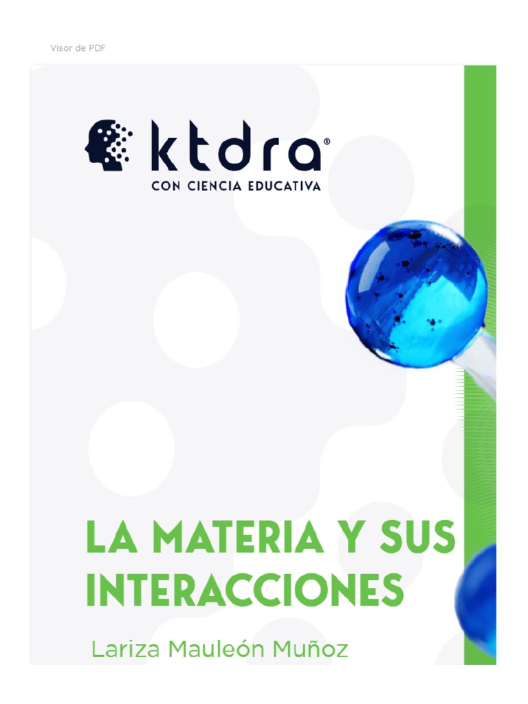 La Materia y sus Interacciones PDF | PDF