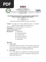 Katitikan NG Pulong (Example) | PDF