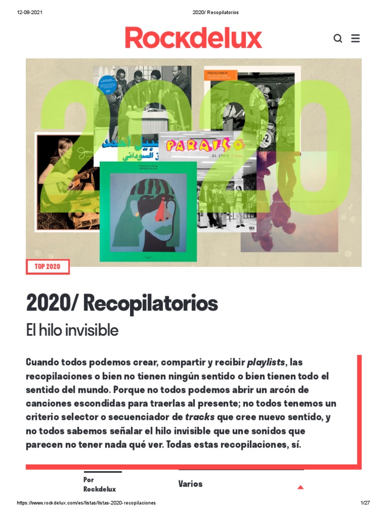 Rockdelux 2020 - Recopilatorios | PDF | Jazz | David Bowie