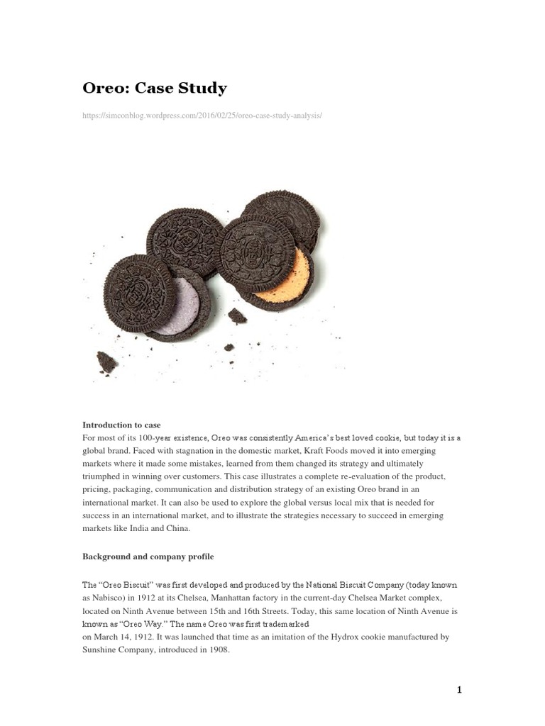 Oreo in India and China | PDF | Brand