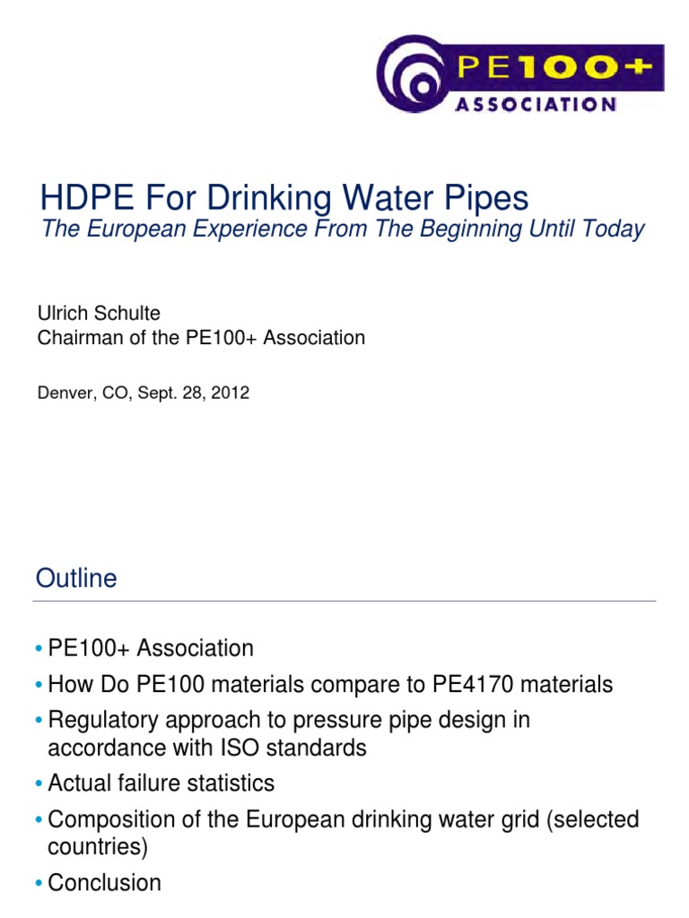European Hdpe Experience | PDF | Pipe (Fluid Conveyance) | Applied And Interdisciplinary Physics