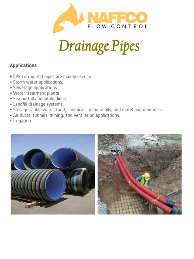 Naffco Corrugated Pipes | PDF
