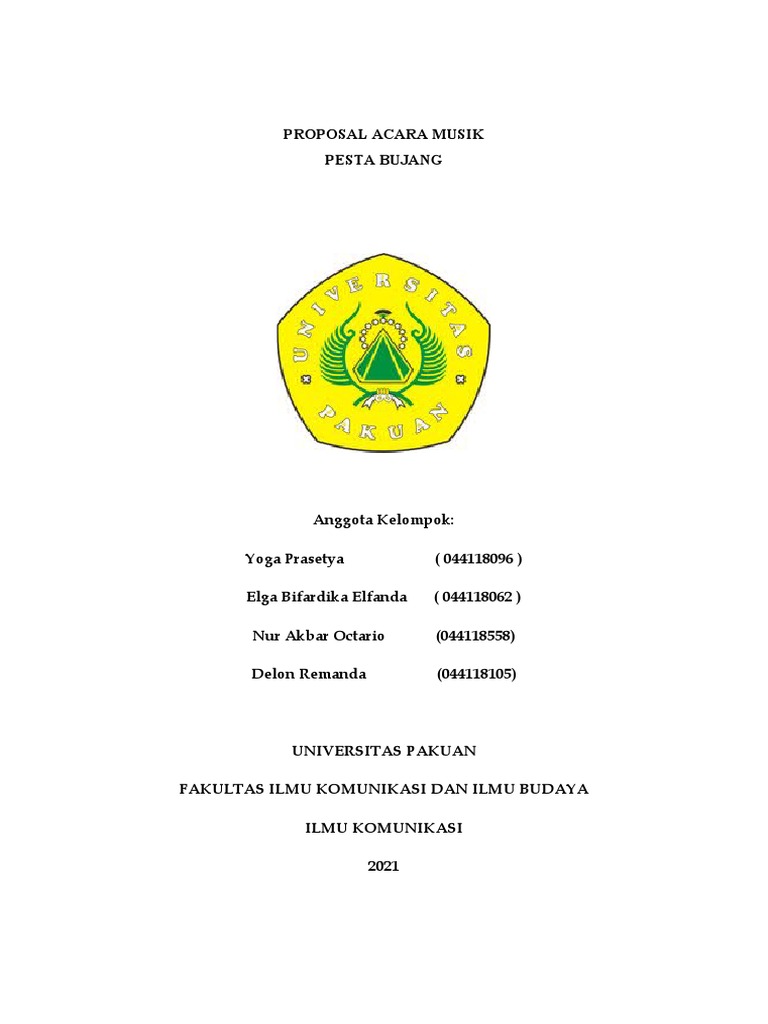 PROPOSAL PROGRAM ACARA MUSIK Indie | PDF