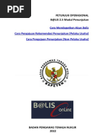 Modul Petunjuk Pendaftaran Balis PPR | PDF
