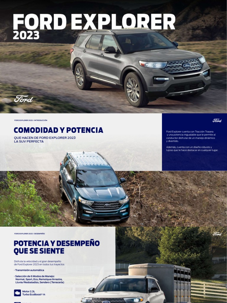 ford-explorer-2023 | PDF | Diodo emisor de luz | Airbag