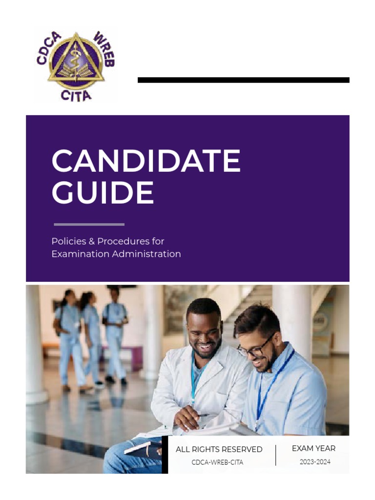 Candidate-Guide-FINAL ADEX | PDF | Dental Degree | Personal Protective ...