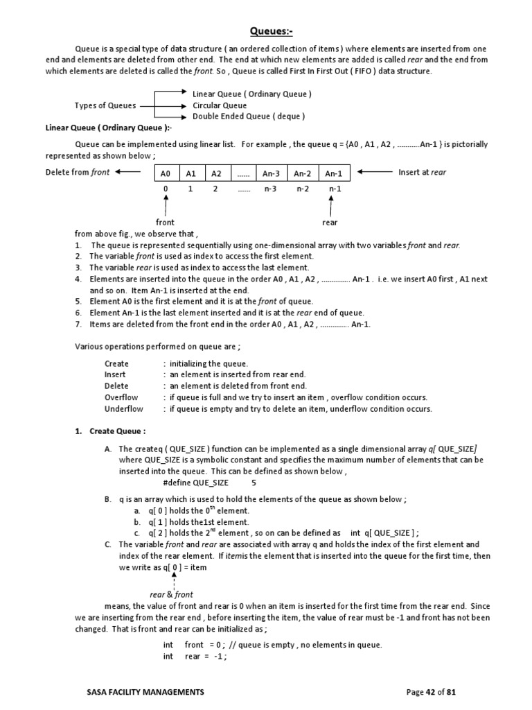 Queues in Data Structures Using C | PDF | Queue (Abstract Data Type) | Computer Engineering