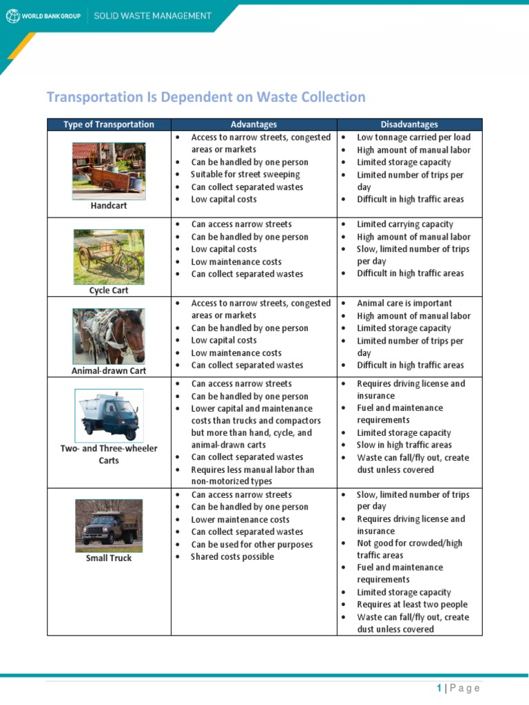 Waste Collection Transportation | PDF | Transport | Traffic