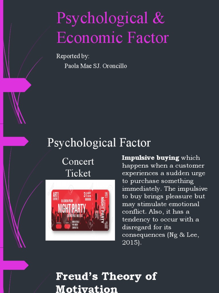 Physiological and Economic Factor | PDF | Attitude (Psychology ...