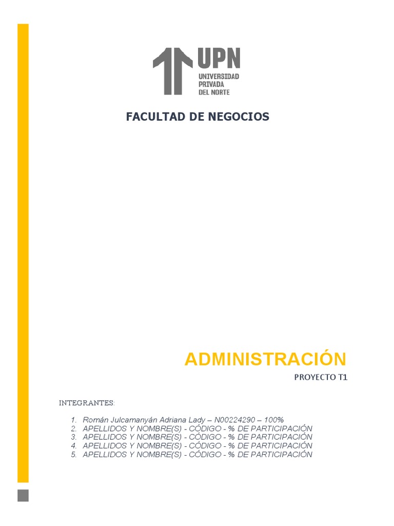 Informe T1 Logística - (Nombre de La Empresa) | PDF