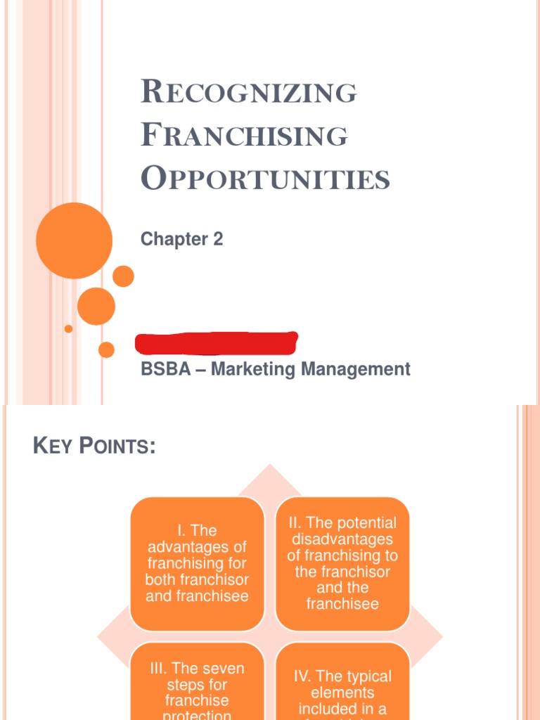 Chapter 2 - Franchising | PDF | Franchising | Business Process