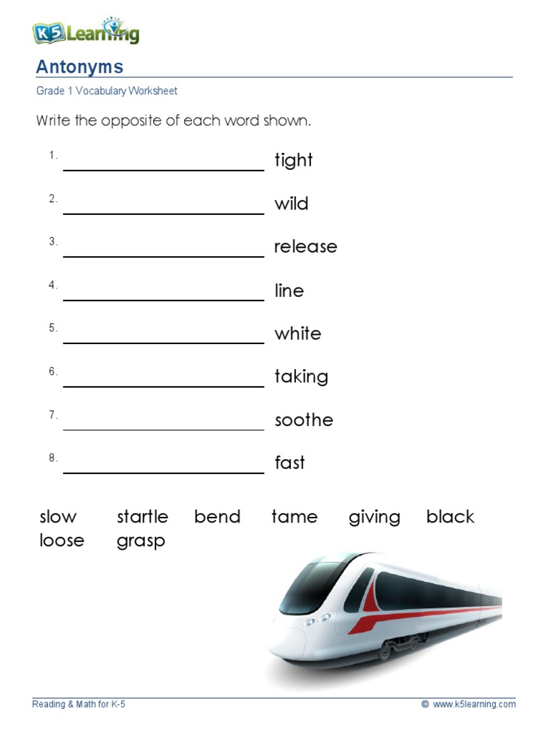 1st-grade-antonyms-4 | PDF