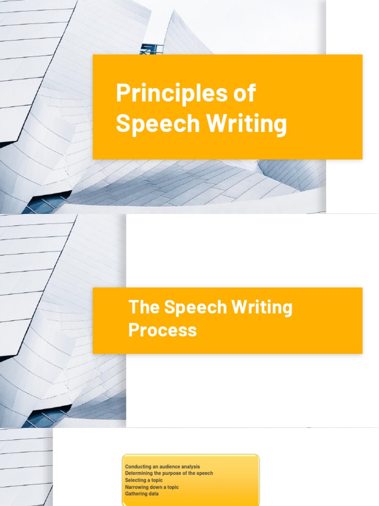Week 5 Principles of Speech Writing With Activity | PDF