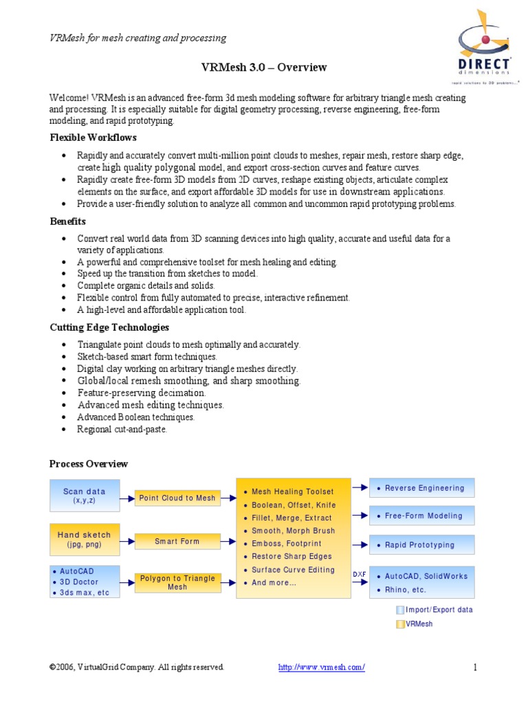 DDI VirtualGrid VRMesh | PDF | Shape | Area