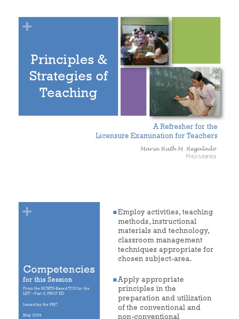 Principles & Strategies of Teaching - Fs | PDF | Learning | Teaching Method