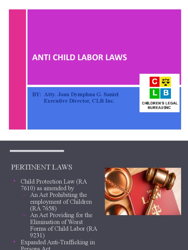 Legal Lit Training - Child Labor Vs Child Work | PDF | Child Labour ...