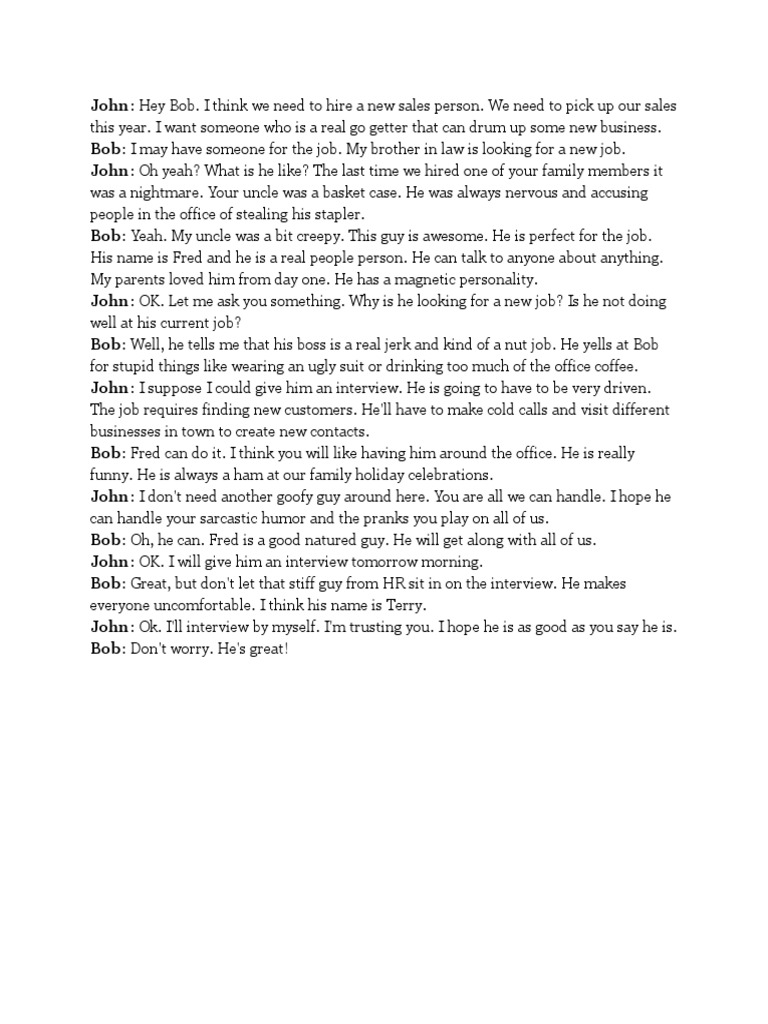 Describe People Transcript | PDF