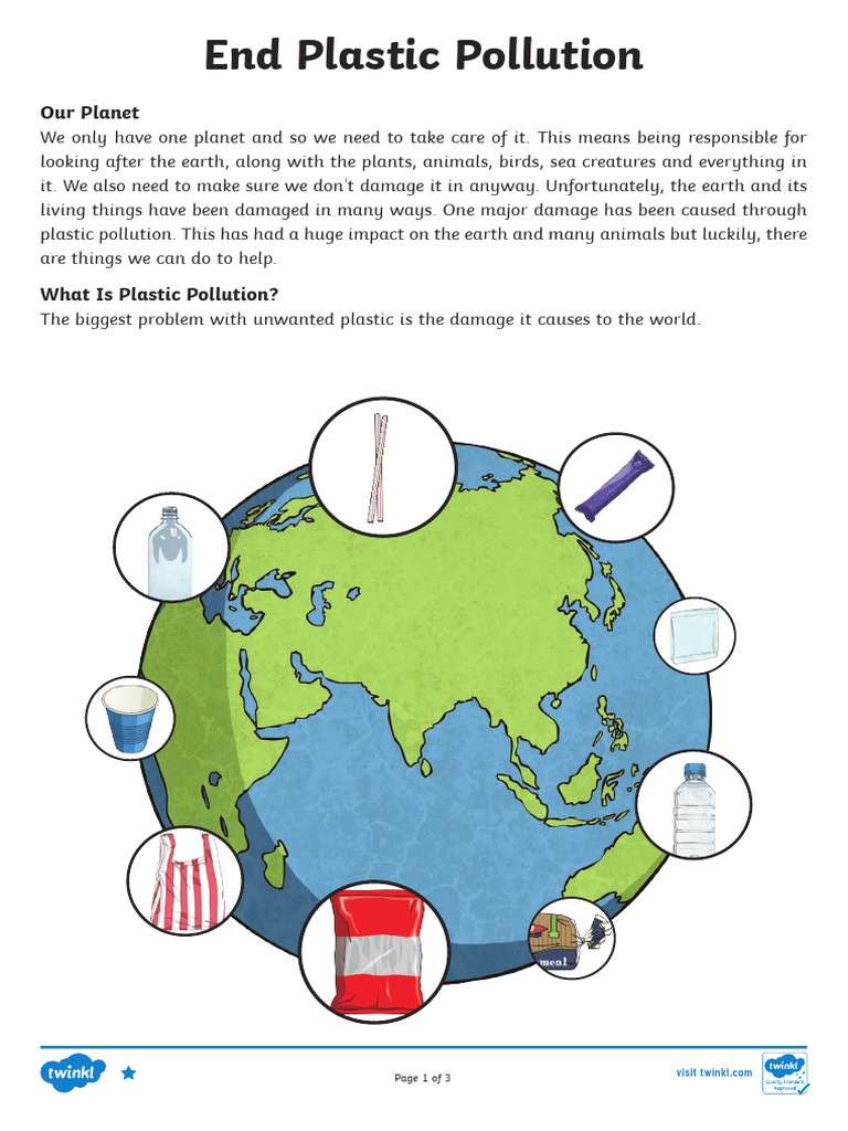 End Plastic Pollution: A Guide for Kids | PDF | Reuse | Waste