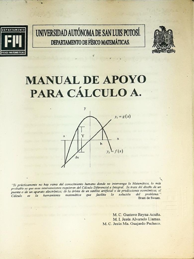 Manual de Cálculo A | PDF