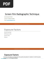 Prime Factors of X-Ray Exposure | PDF | Radiography | X Ray