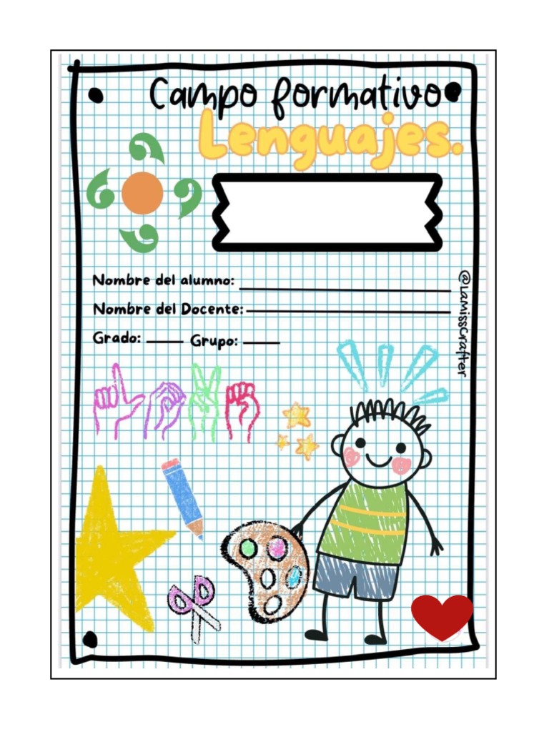 Portadas para tareas y recados escolares | PDF