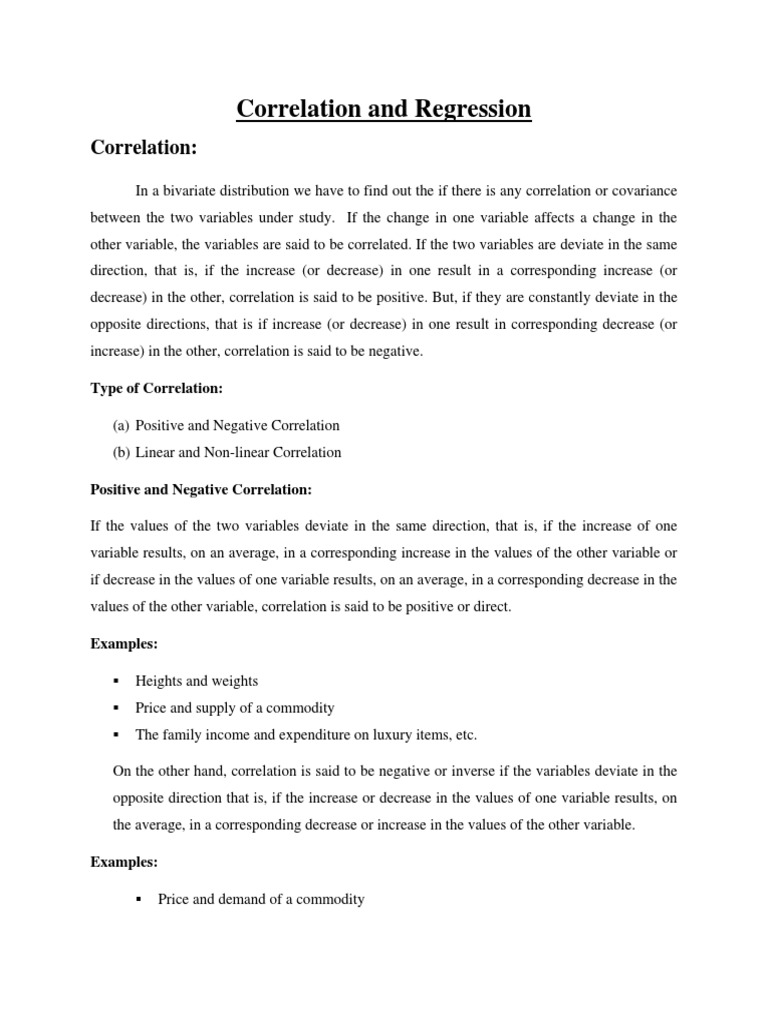 Correlation and Regression | PDF | Coefficient Of Determination | Regression Analysis