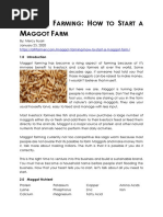 Comprehensive Guide to Maggot Farming | PDF | Insects And Humans