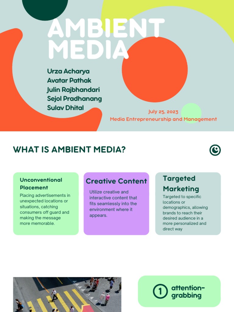 Ambient Media Presentation | PDF | Advertising | Mass Media