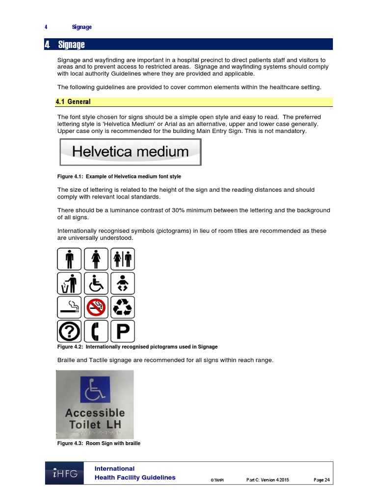 iHFG Part C Signage | PDF | Helvetica | Patient