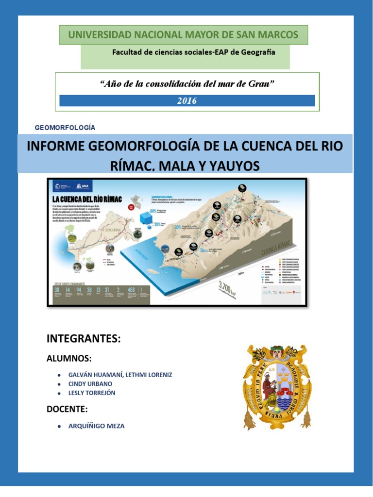 Geomorfología Perú Rimac | PDF | Ciencias de la Tierra | Geología