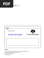 Corbett Maths: Scales and Maps Exercises | PDF | Length