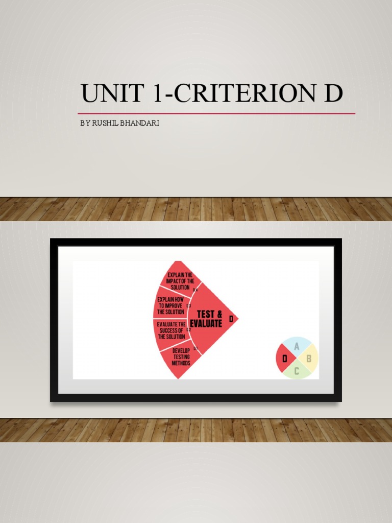 Unit ! Criterion D Rushil Bhandari 7j | PDF