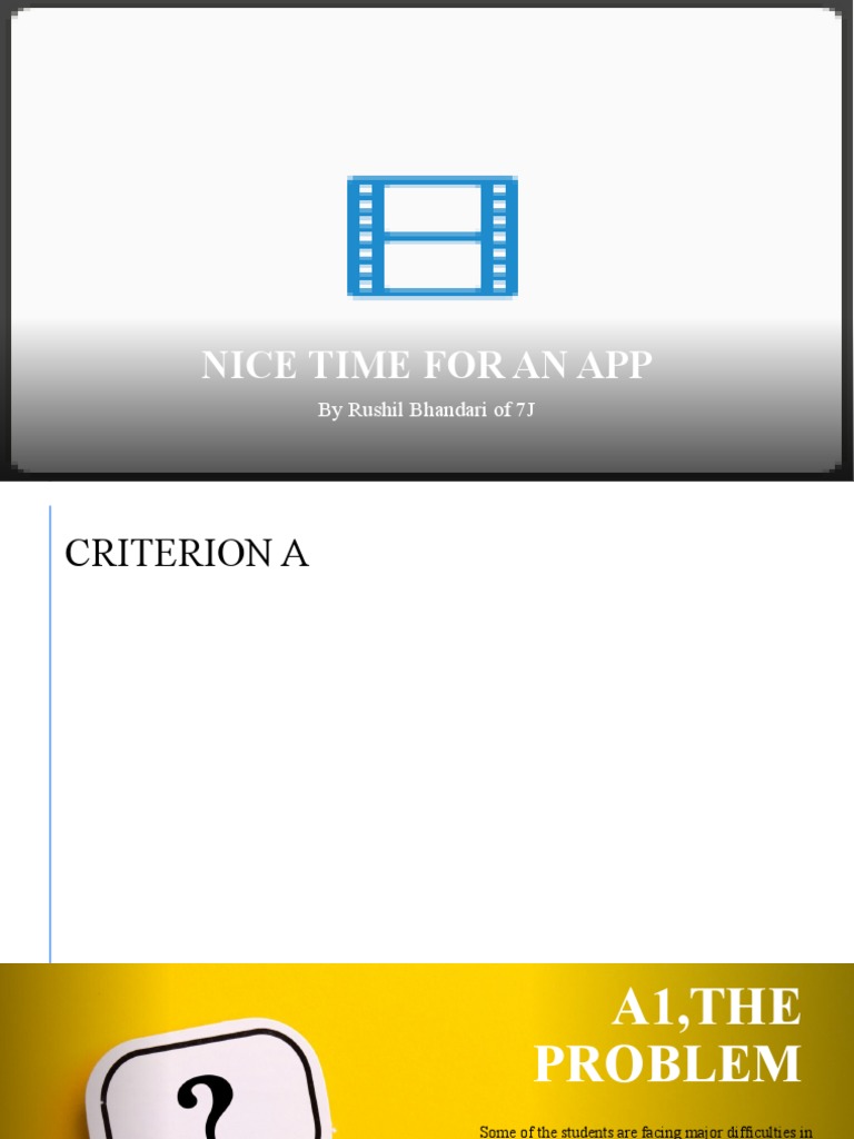 Nice Time For An App-Rushil Bhandari | PDF | Cognition