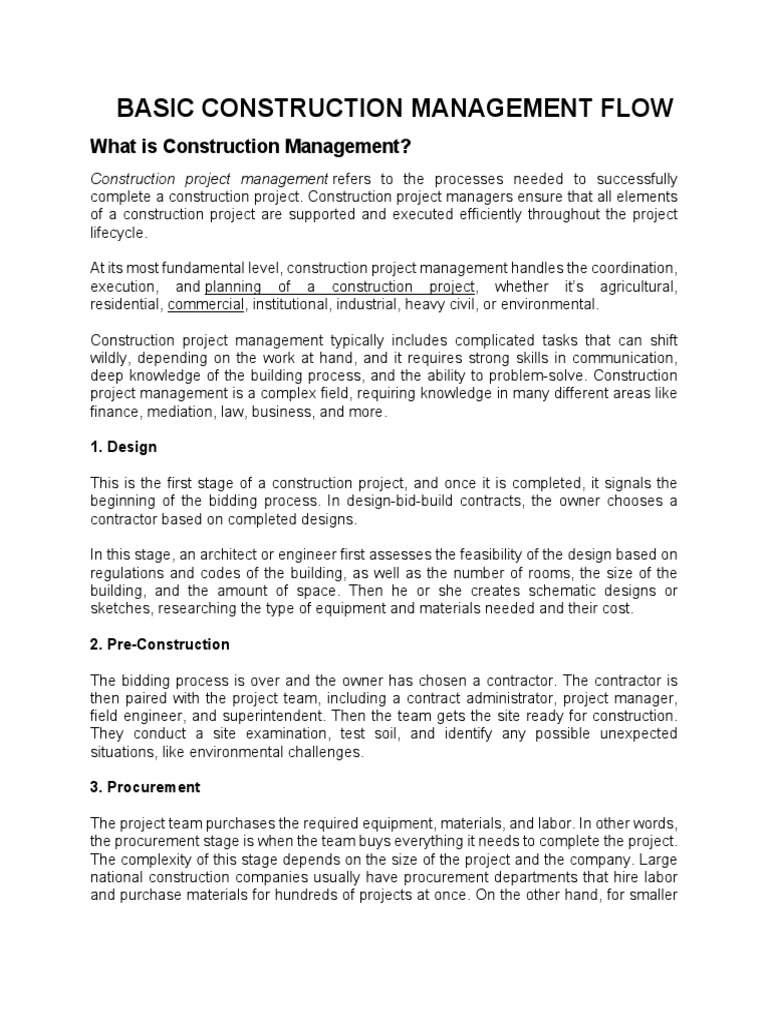 Construction Management | PDF | Construction Management | Project Management