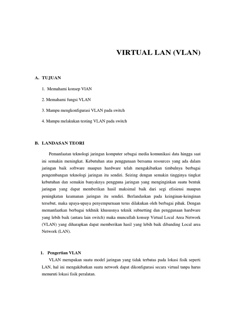 VLAN | PDF | Komputer