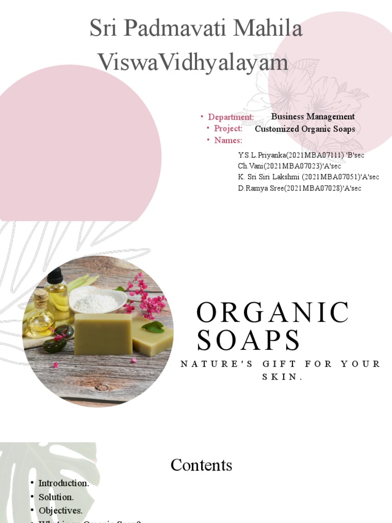 Customized Organic Soap Business Plan | PDF | Soap