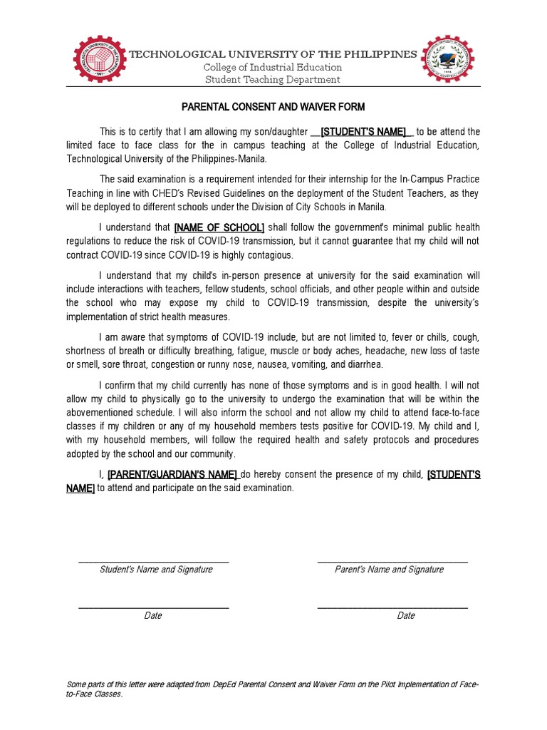 Waiver Form Ipt | PDF | Diseases And Disorders | Clinical Medicine