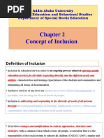 Inclusiveness Chapter Two | PDF | Inclusion (Education) | Special Education