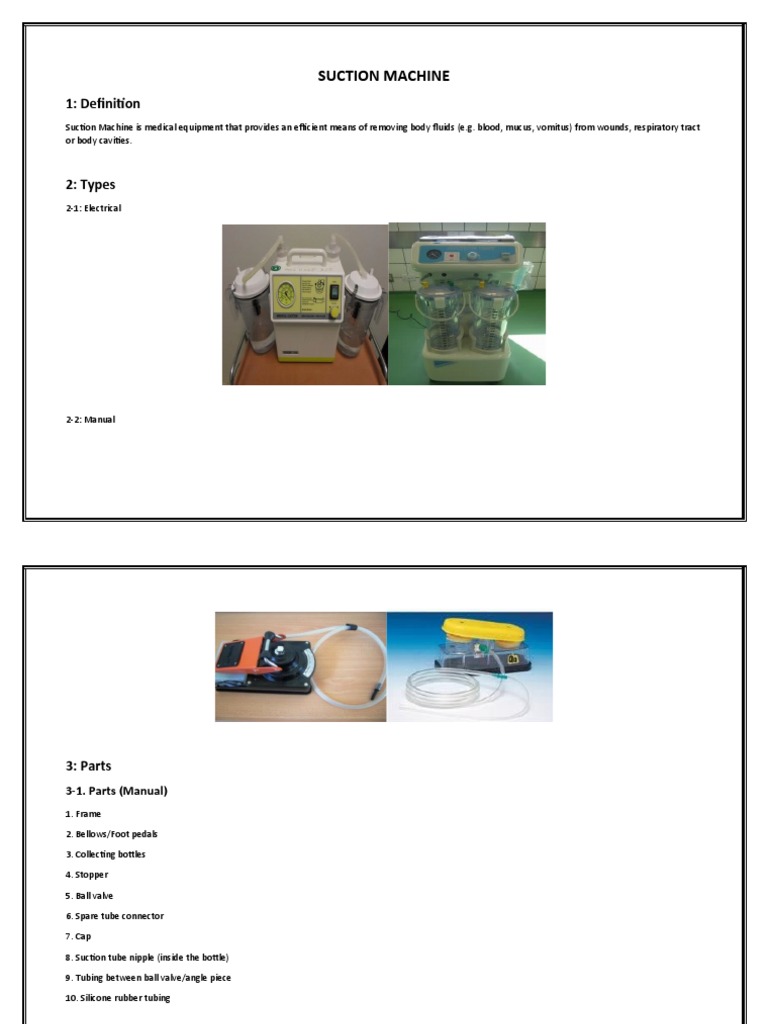 Operating Instructions_Suction Machine | PDF | Electrical Connector | Valve