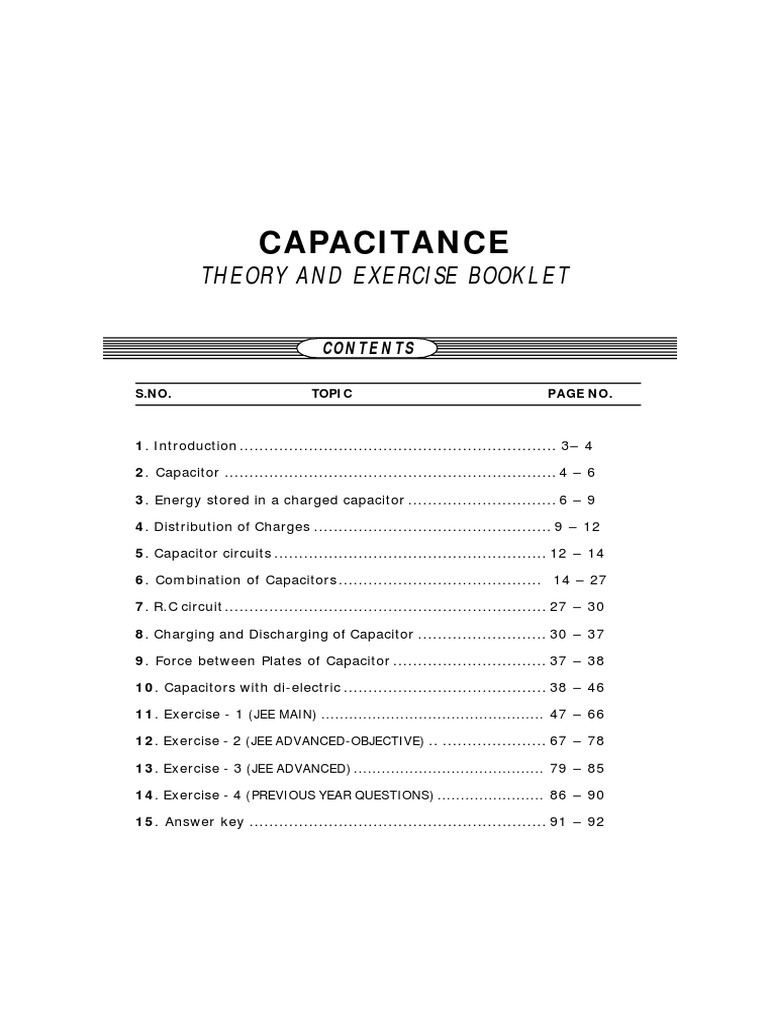 Capacitance IIT | PDF