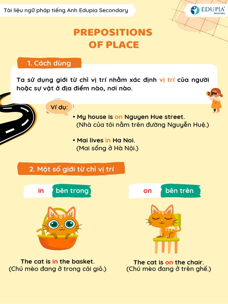 Tai Lieu Ngu Phap Unit 2 Lop 6 Prepositions of Place | PDF