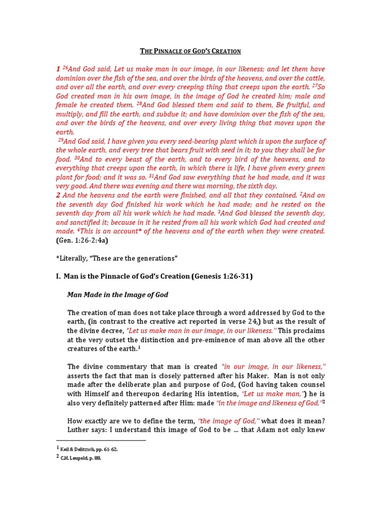 Human Gods Creation | PDF | Genesis Creation Narrative | Biblical Sabbath