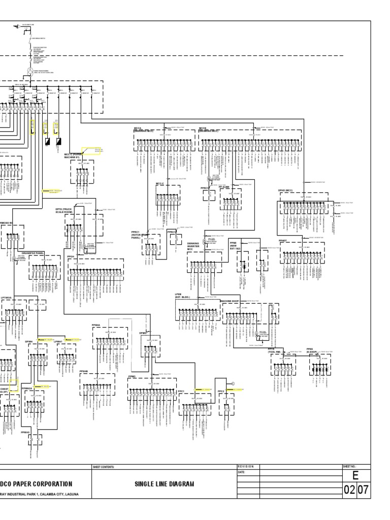 E02 - Single Line Diagram-E2.1 (4) | PDF