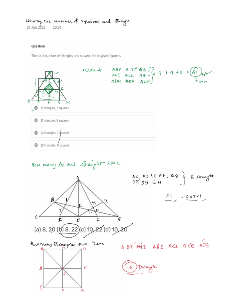 Triangle and Square Counting | PDF